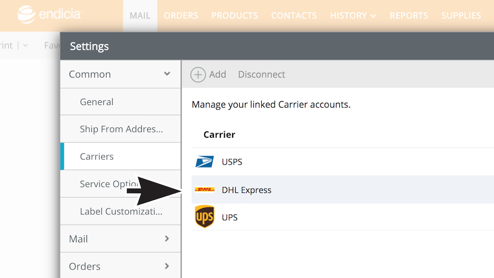 DHL Express from Endicia – Endicia