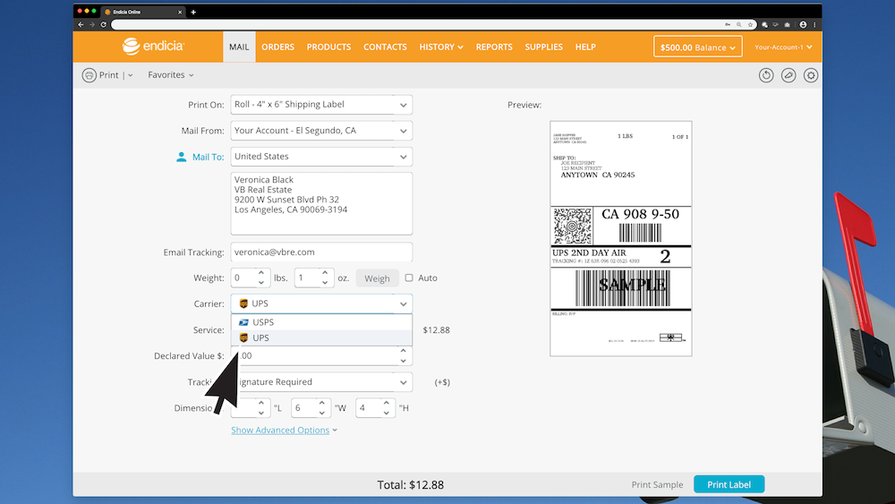 UPS from Endicia – Endicia