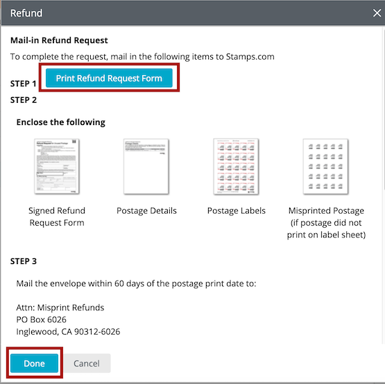 Refund an Ecommerce Label – Endicia