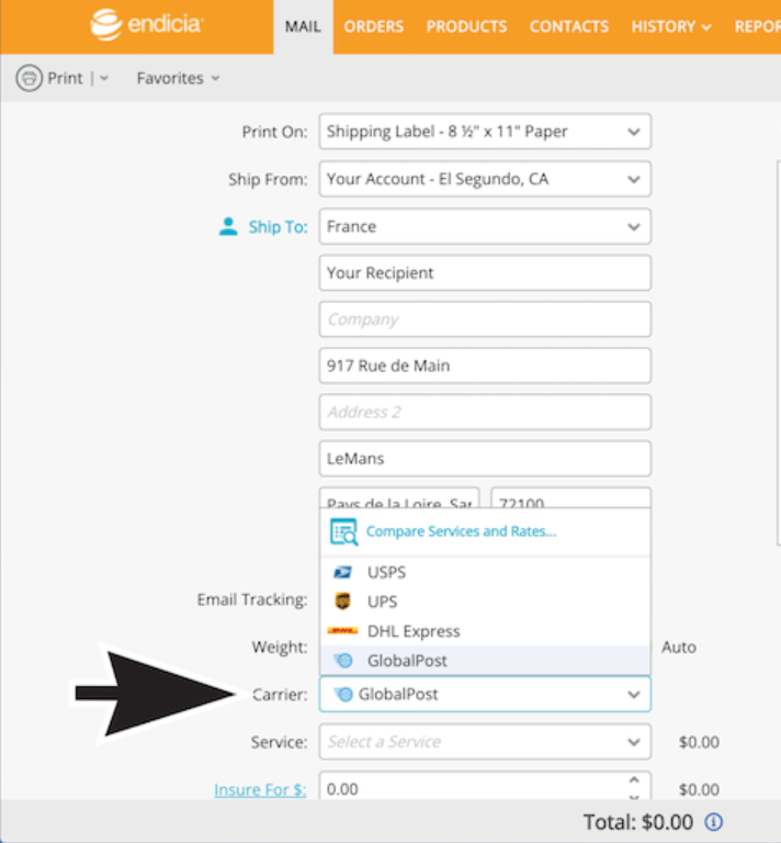 GlobalPost from Endicia – Endicia