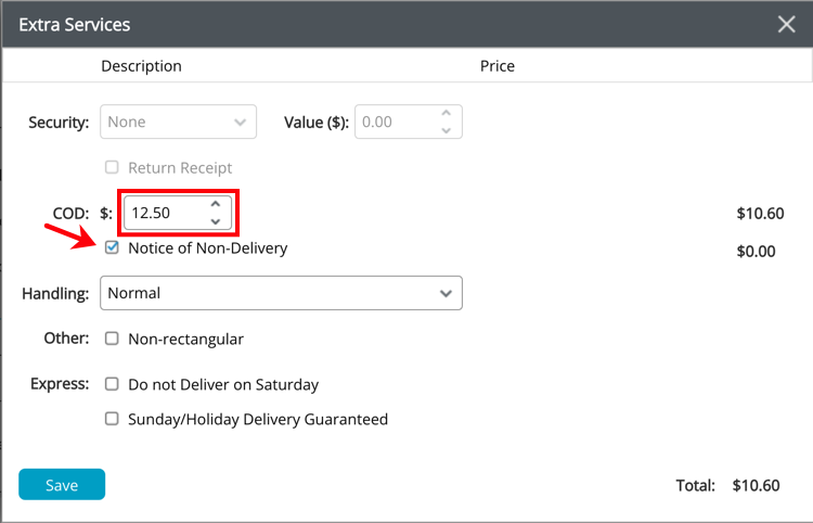 Special USPS Services – Endicia