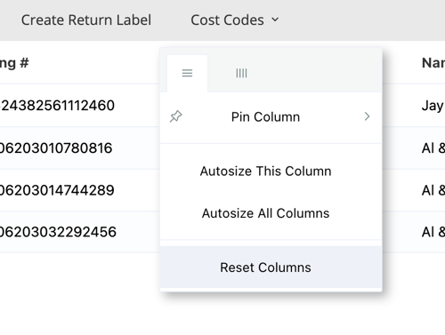 Endicia History Page Overview – Endicia