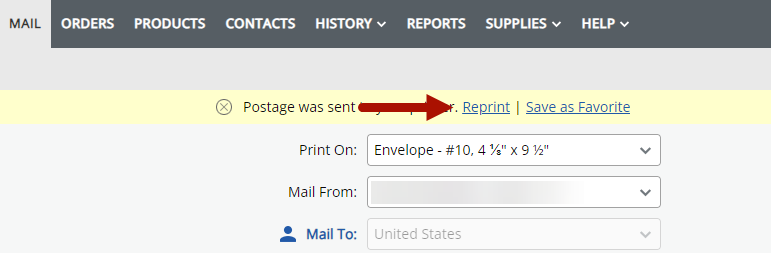 Reprint Envelopes – Endicia