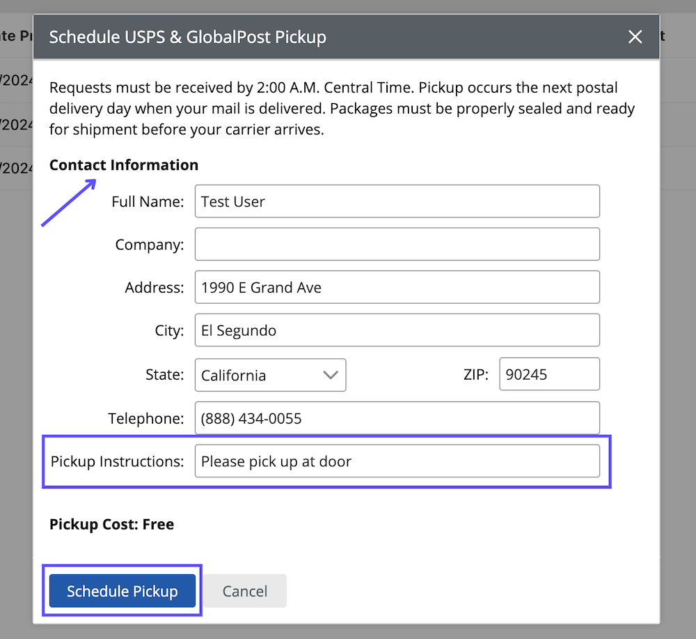 Schedule a Pickup – Endicia